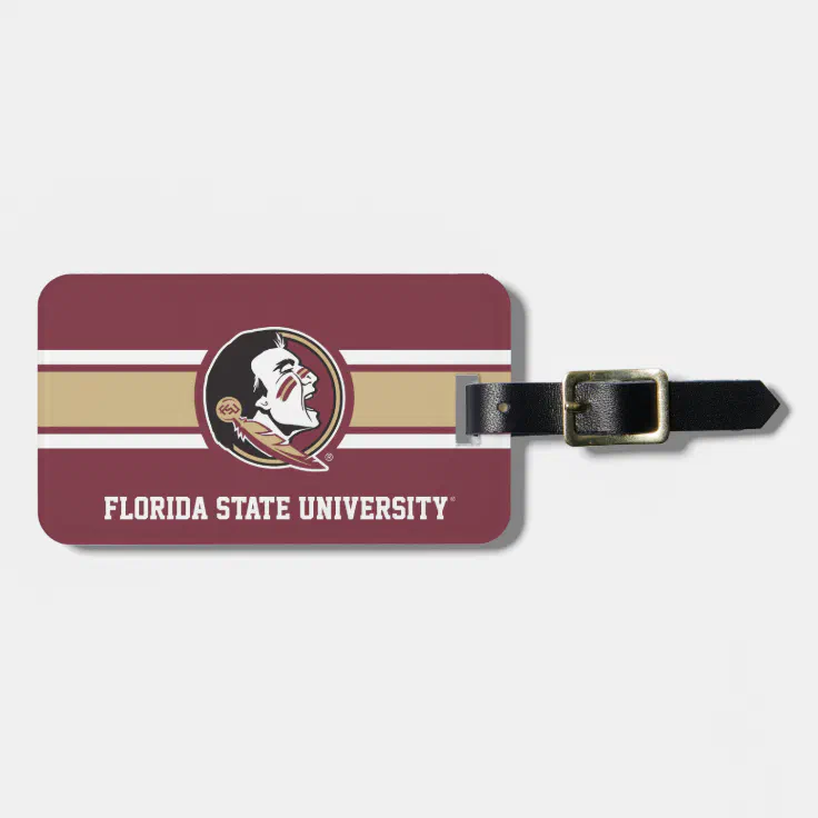 Florida State University Seminoles Gold Luggage Tag | Zazzle