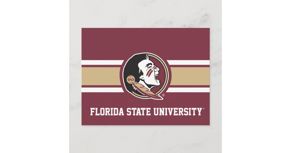 Florida State University Seminoles Gold Postcard | Zazzle
