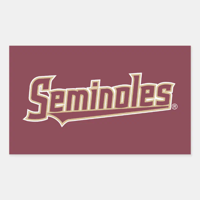 Florida State University Seminoles Rectangular Sticker | Zazzle