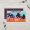 Florida Sunset Business Card | Zazzle