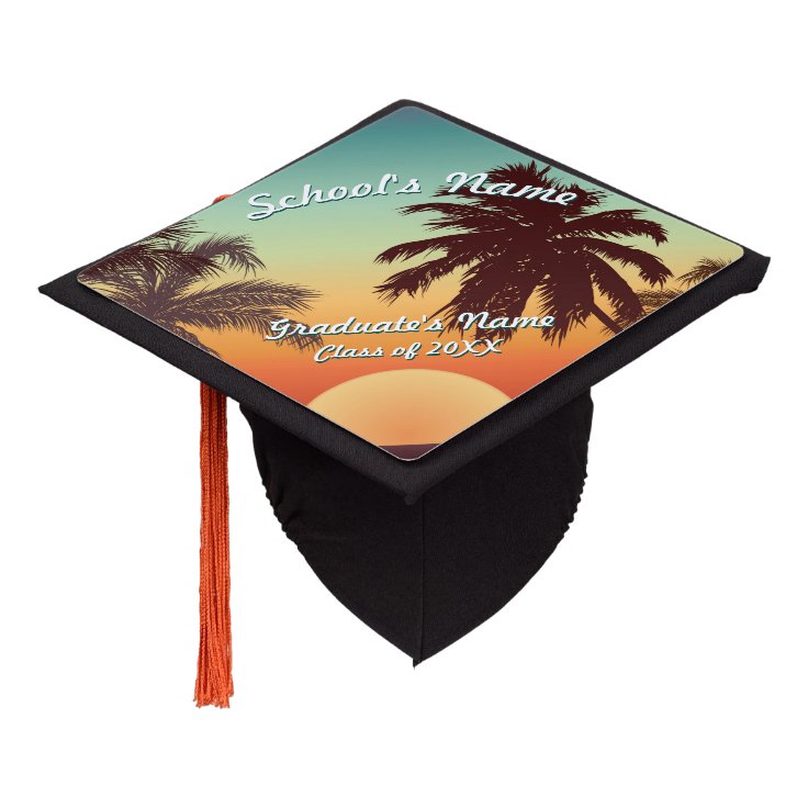 Florida Sunset Graduation Cap Topper | Zazzle