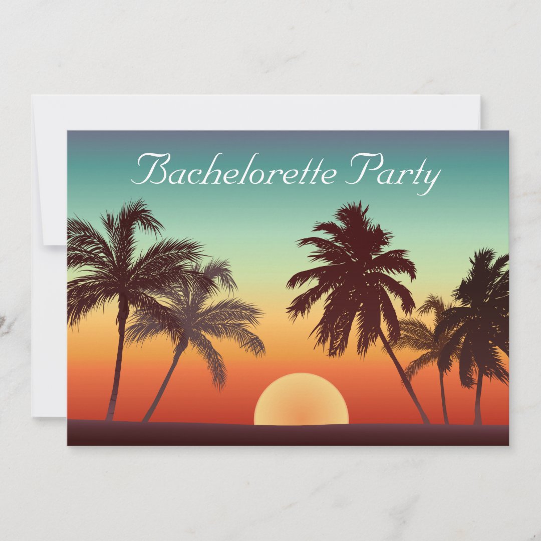Florida Sunset Invitation | Zazzle