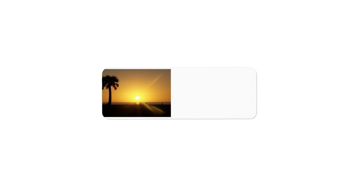 Florida Sunset Label | Zazzle