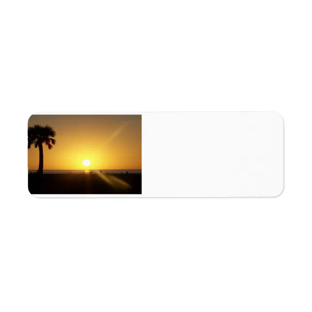 Florida Sunset Label | Zazzle