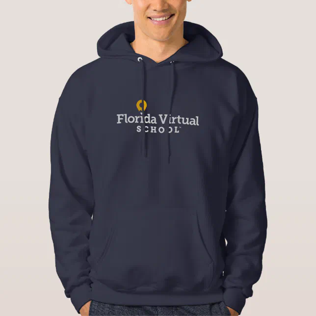 Florida Virtual School, Navy Hoodie | Zazzle