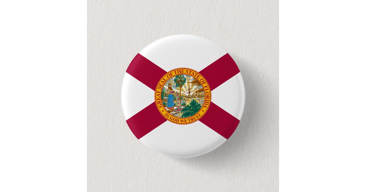 Floridian Flag, Flag of Florida Button | Zazzle