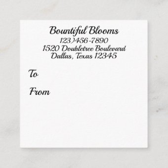 Florist, Gift, Enclosure, Business Card | Zazzle
