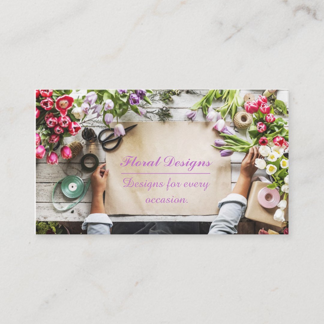 Floristry Store. Business Card | Zazzle