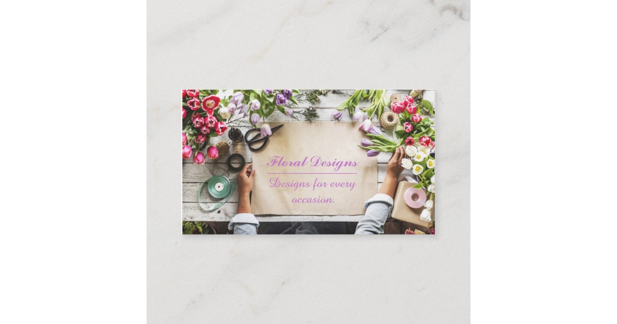 Floristry Store. Business Card | Zazzle