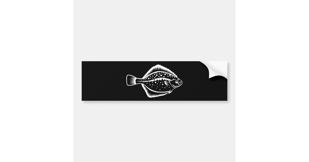 Flounder Bumper Sticker | Zazzle