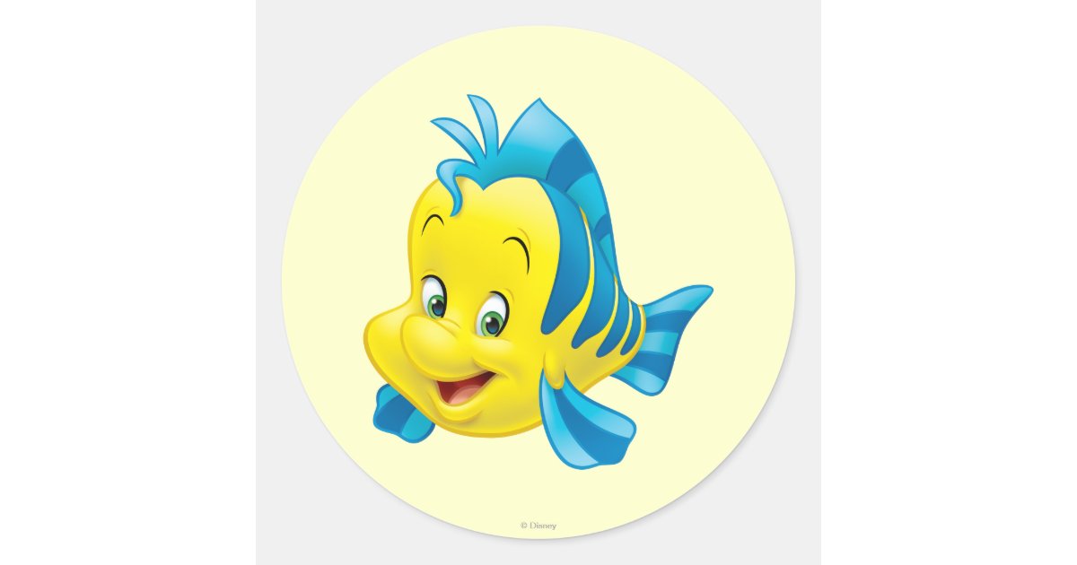 Flounder Classic Round Sticker | Zazzle