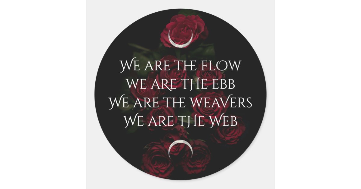 Flow and Ebb sticker | Zazzle