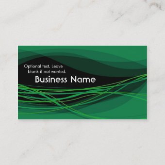 Flow Business Card (night green) | Zazzle