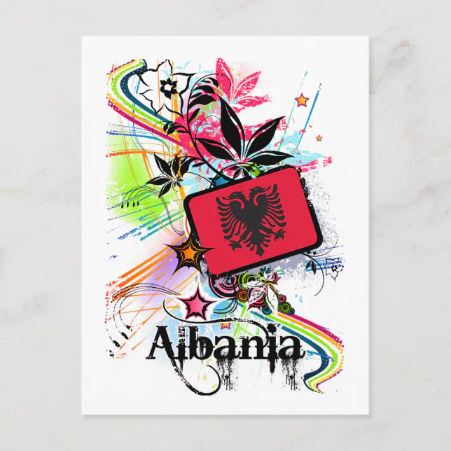 Flower Albania Postcard | Zazzle