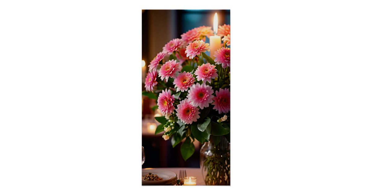 Flower bucket Poster. Poster | Zazzle