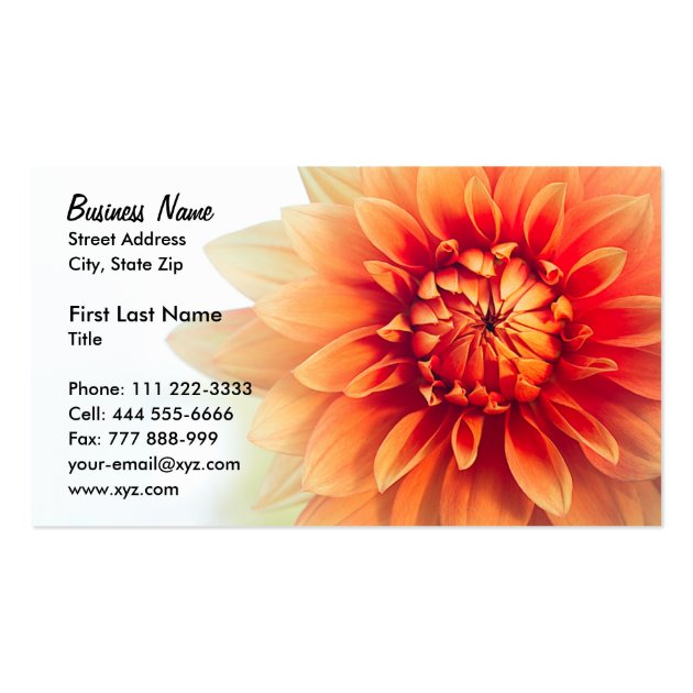 Flower Business Card Template