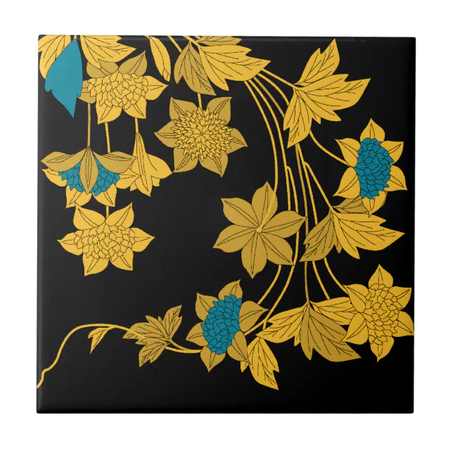 flower ceramic tile | Zazzle