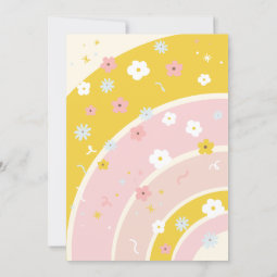 Flower Child Groovy Retro Birthday Invitation | Zazzle