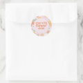 Flower Child Retro Floral Birthday Classic Round Sticker | Zazzle