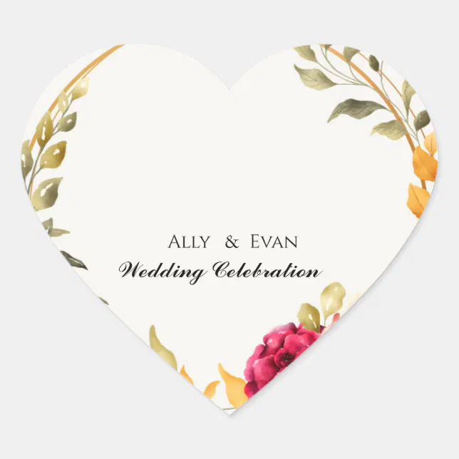 Flower Custom Size & Name Sticker | Zazzle