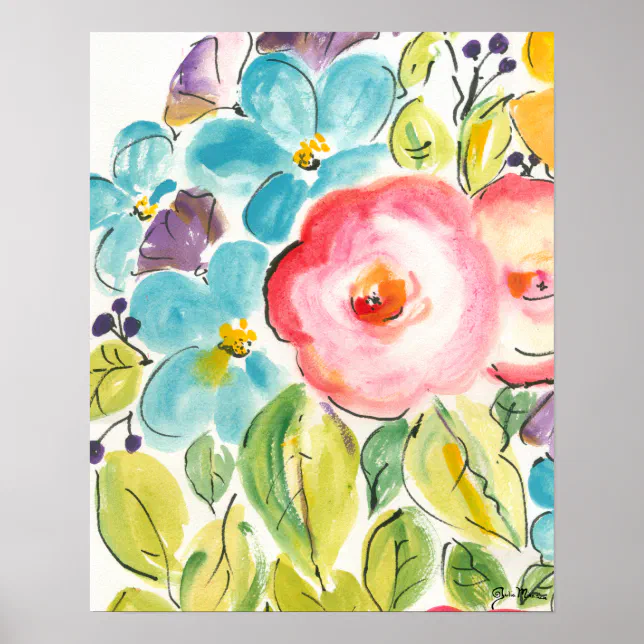 Flower Delight II Poster | Zazzle
