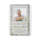 Flower Field Funeral Prayer Card Memorial Keepsake | Zazzle