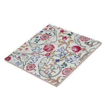 Flower, Floral Pattern, William Morris Ceramic Tile | Zazzle