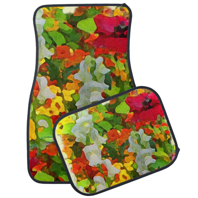 Flower Garden Colors Car Mat | Zazzle
