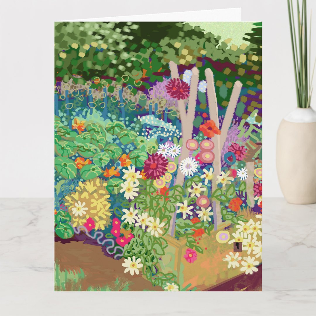 Flower Garden Mothers Day Card | Zazzle