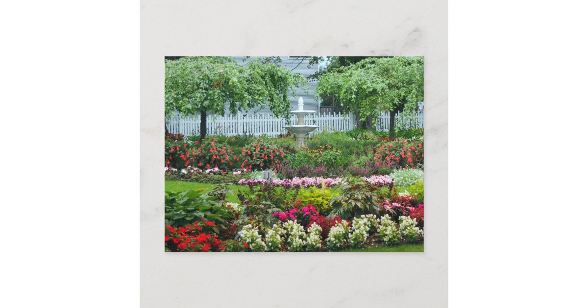 Flower Garden Postcard | Zazzle.com