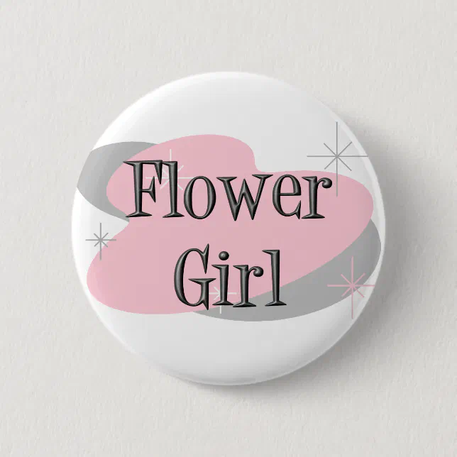 Flower girl button | Zazzle
