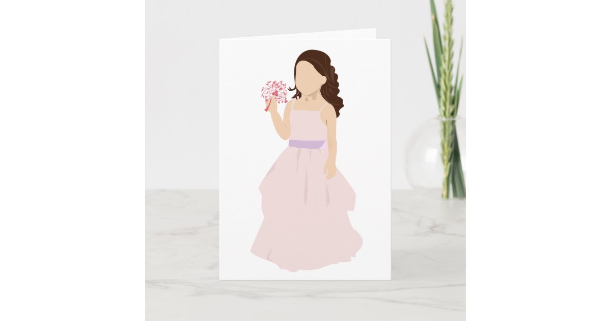 Flower Girl Card | Zazzle