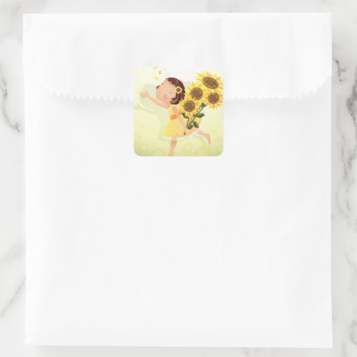 Flower Girl Stickers | Zazzle