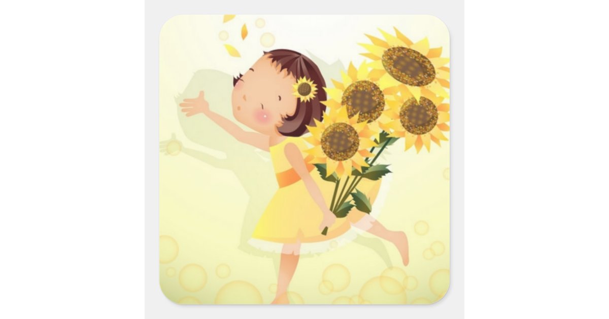 Flower Girl Stickers | Zazzle