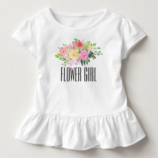 Flower Girl Toddler Tee Kids Flower Girl T-shirt | Zazzle.com