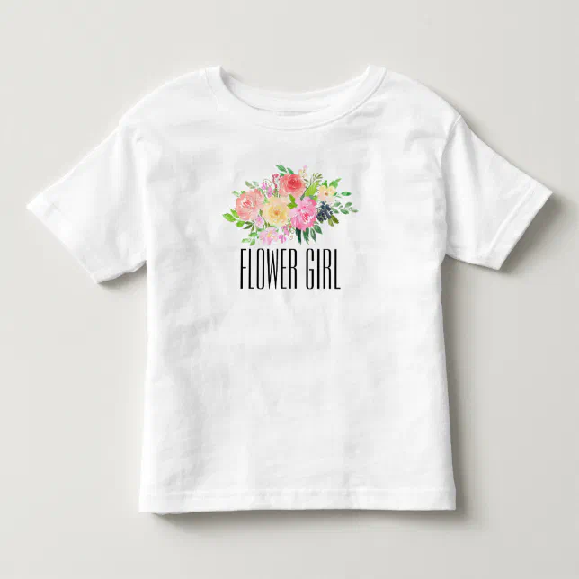Flower Girl Toddler Tee Kids Flower Girl T-shirt | Zazzle