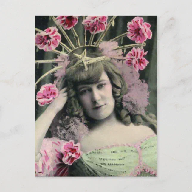 Flower Hat Postcard | Zazzle