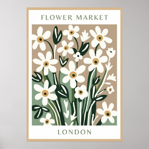 Flower Market Printable Poster | Zazzle