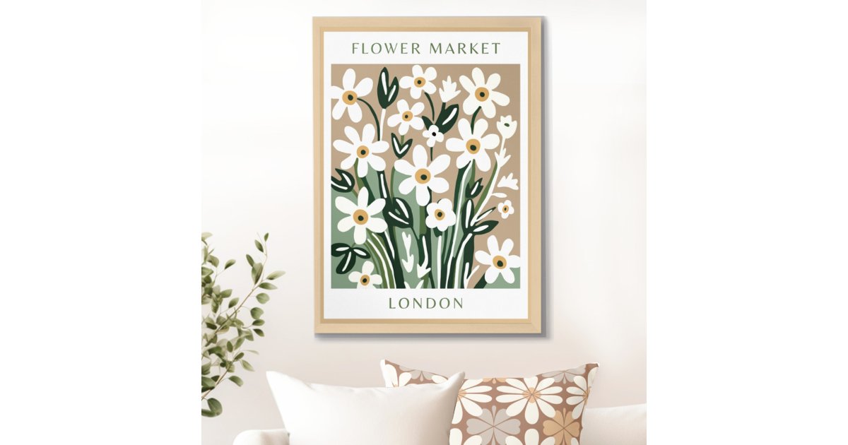 Flower Market Printable Poster | Zazzle