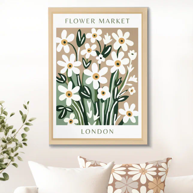 Flower Market Printable Poster | Zazzle