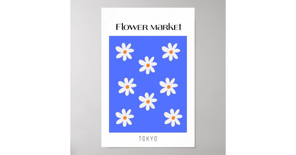 Flower Market Tokyo Poster | Zazzle