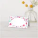 Flower Meadow Watercolor Teal Place Card | Zazzle