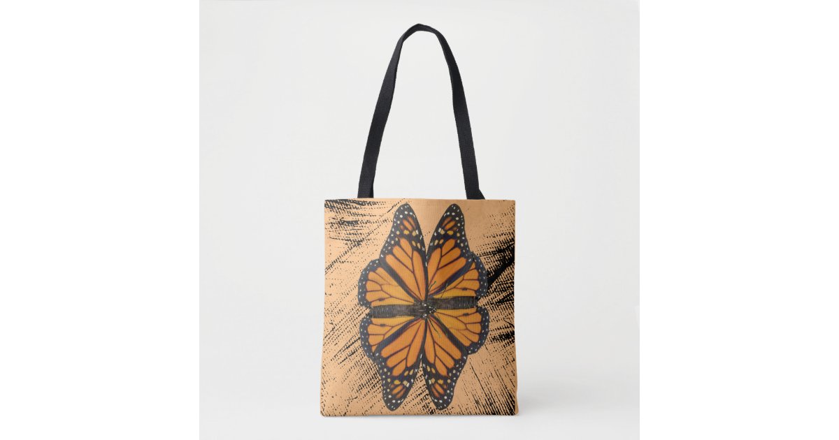 Flower Monarch Butterfly Tote Bag | Zazzle