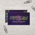Flower of life - Fluorite and gold Business Card | Zazzle
