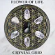 Flower of Life Golden Crystal Grid in Cosmos Cutting Board | Zazzle