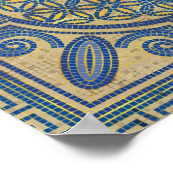 Flower of Life Mosaic Tile Ornament N1 Poster | Zazzle