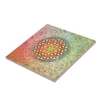 Flower of Life - Ornament I Ceramic Tile | Zazzle