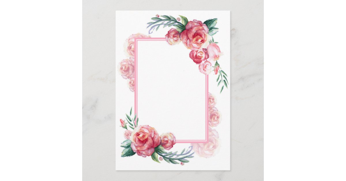 Flower painting in frame | Zazzle.com