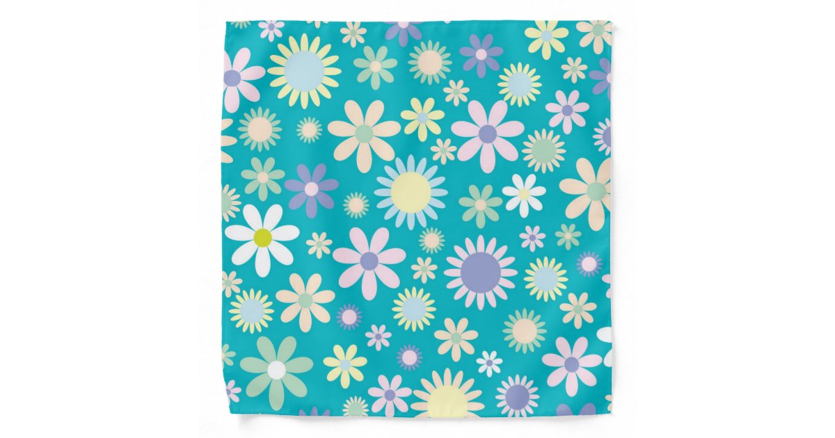 Flower Pattern Bandana | Zazzle
