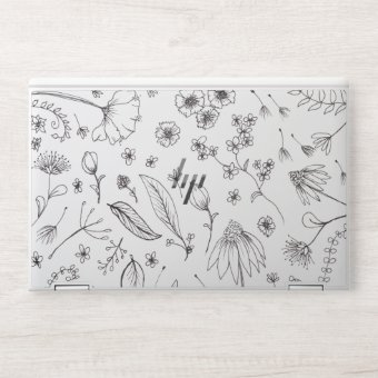 Flower Pattern Design HP Laptop Skin | Zazzle